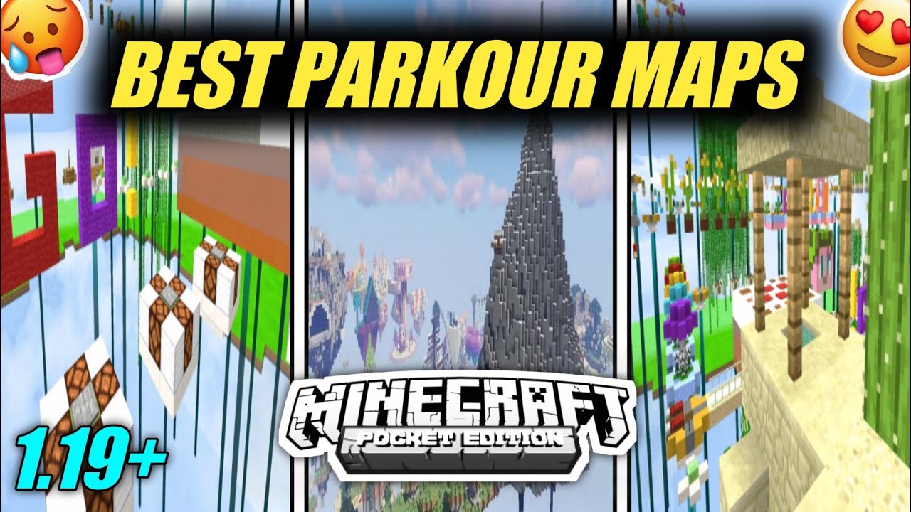 Top 3 Best Parkour Maps For Minecraft Pe 1.19+ | Parkour Maps For MCPE ...