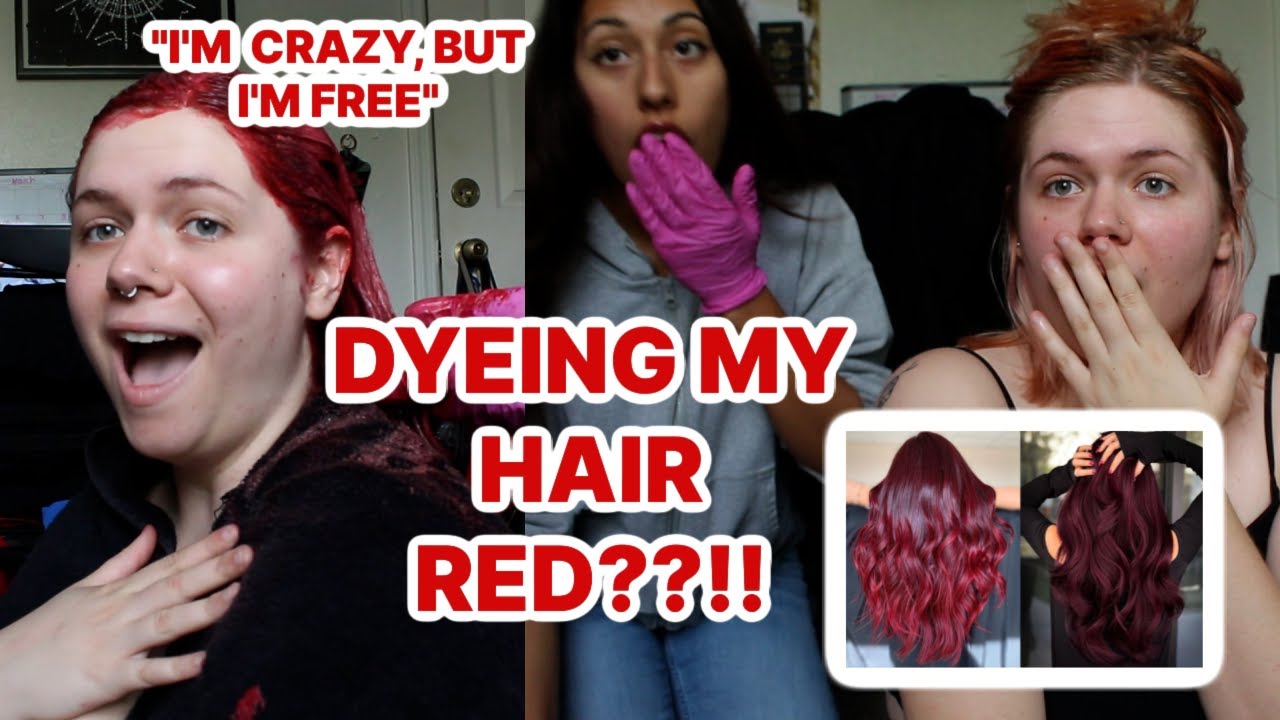 I Dyed My Hair Red Dye My Hair With Me Chit Chat Youtube