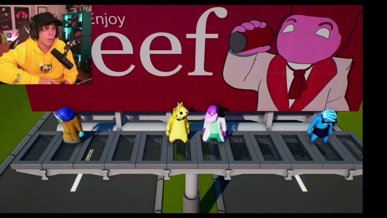 RUBIUS JUEGA GANG BEASTS CON ALEXBI, AROYIT Y MAXIMUS (DIRECTO DE AYER ...