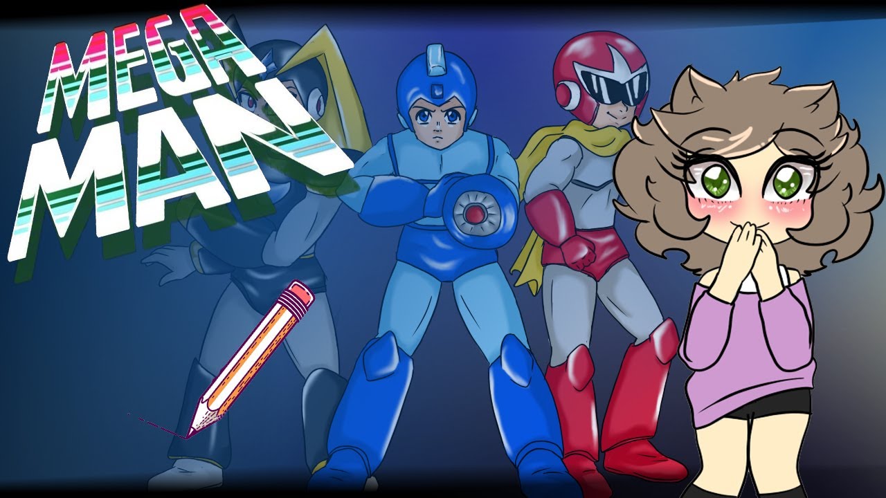 Let's draw MEGA MAN Style / Anime Drawing Style / Fan Art / Speed ...