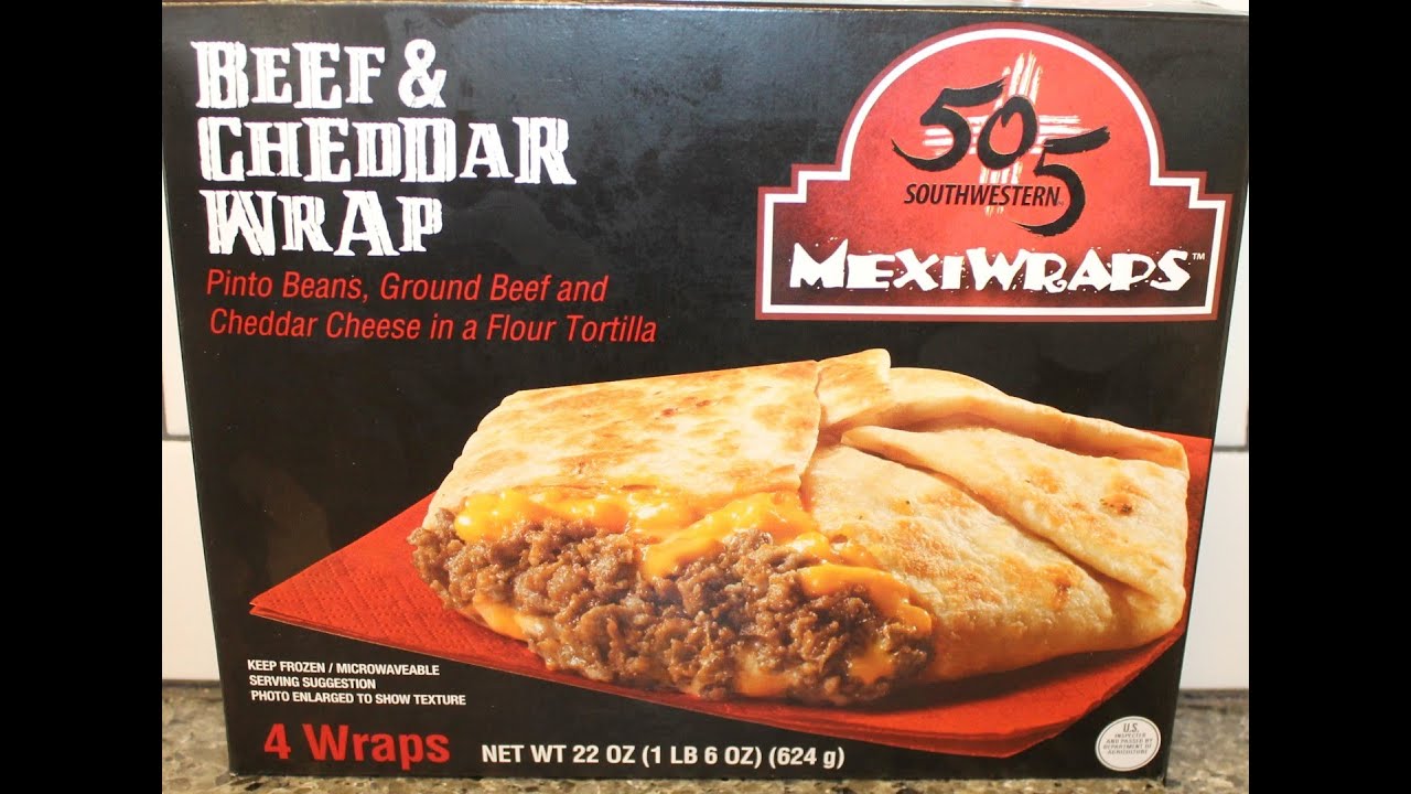 505 Southwestern MexiWraps: Beef & Cheddar Wrap Review - YouTube