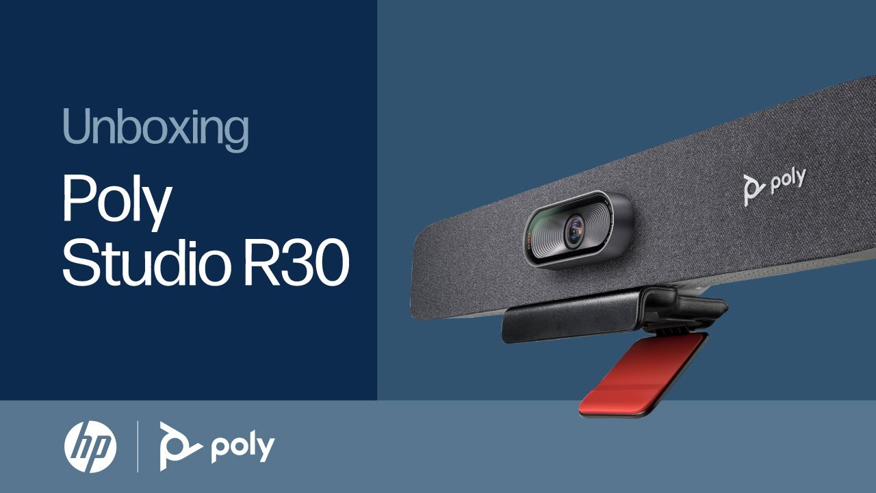 Poly Studio R30: Unboxing and Setup | HP Support - YouTube
