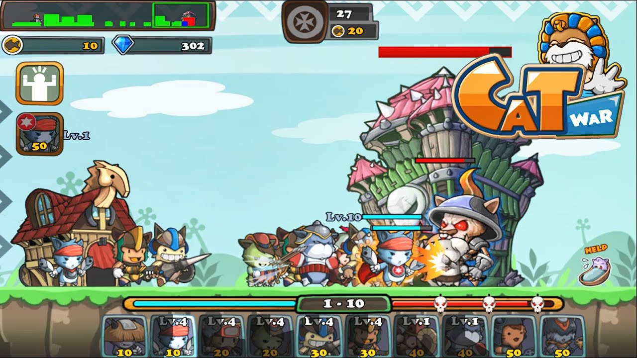 고양이 전쟁 / CAT WAR / 모바일 게임 / Mobile Game / 디펜스 게임 / Defense Game / 납치된 ...