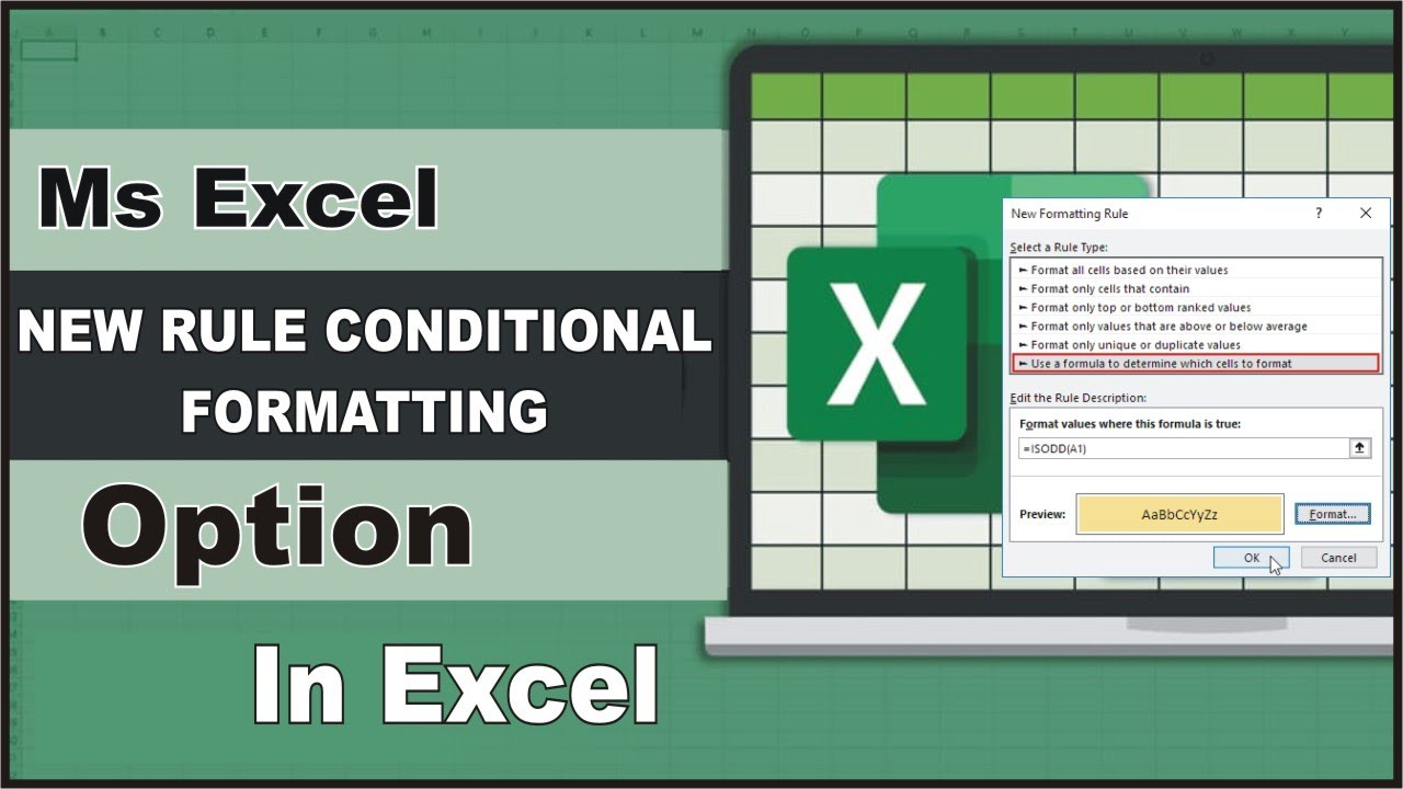 Advance New Rule Conditional Formatting in Excel | New Rule Conditional ...