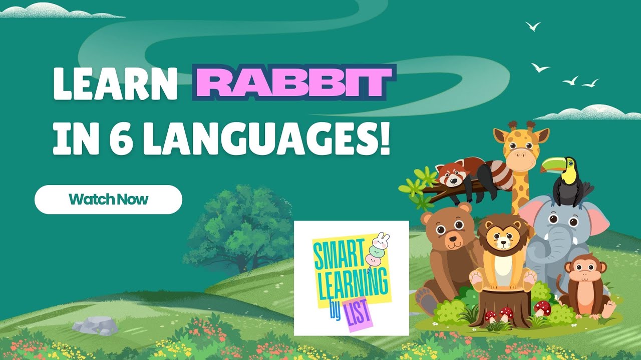 Learn Rabbit (兔子/conejo) in 6 Langs! | 六種語言輕鬆學會「兔子」！ | ¡Aprende "conejo ...
