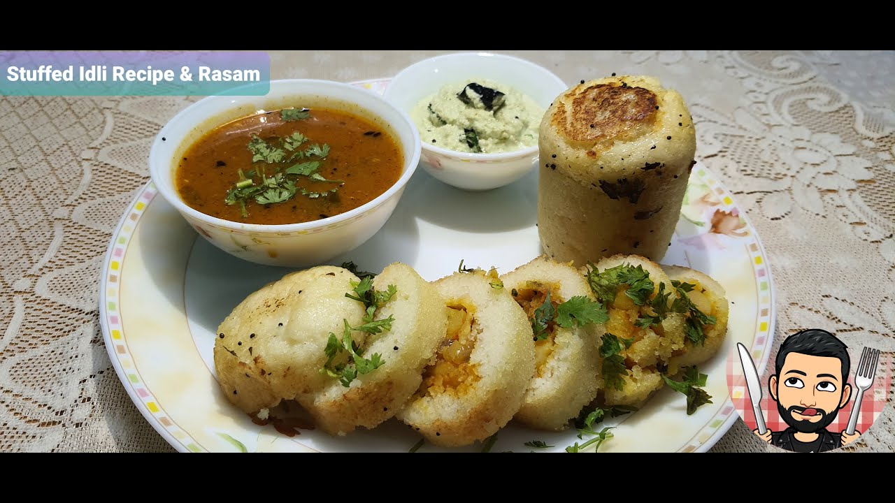 Stuffed Idli with Rasam Recipe Made by Mom | Idli making in Glasses ...