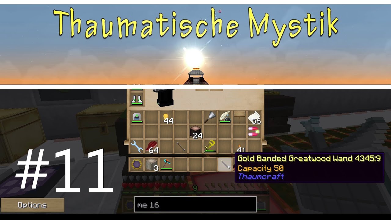 Greatwood Wand mit Gold Caps ∏ Minecraft Thaumcraft 4 Tutorial ∏ ...
