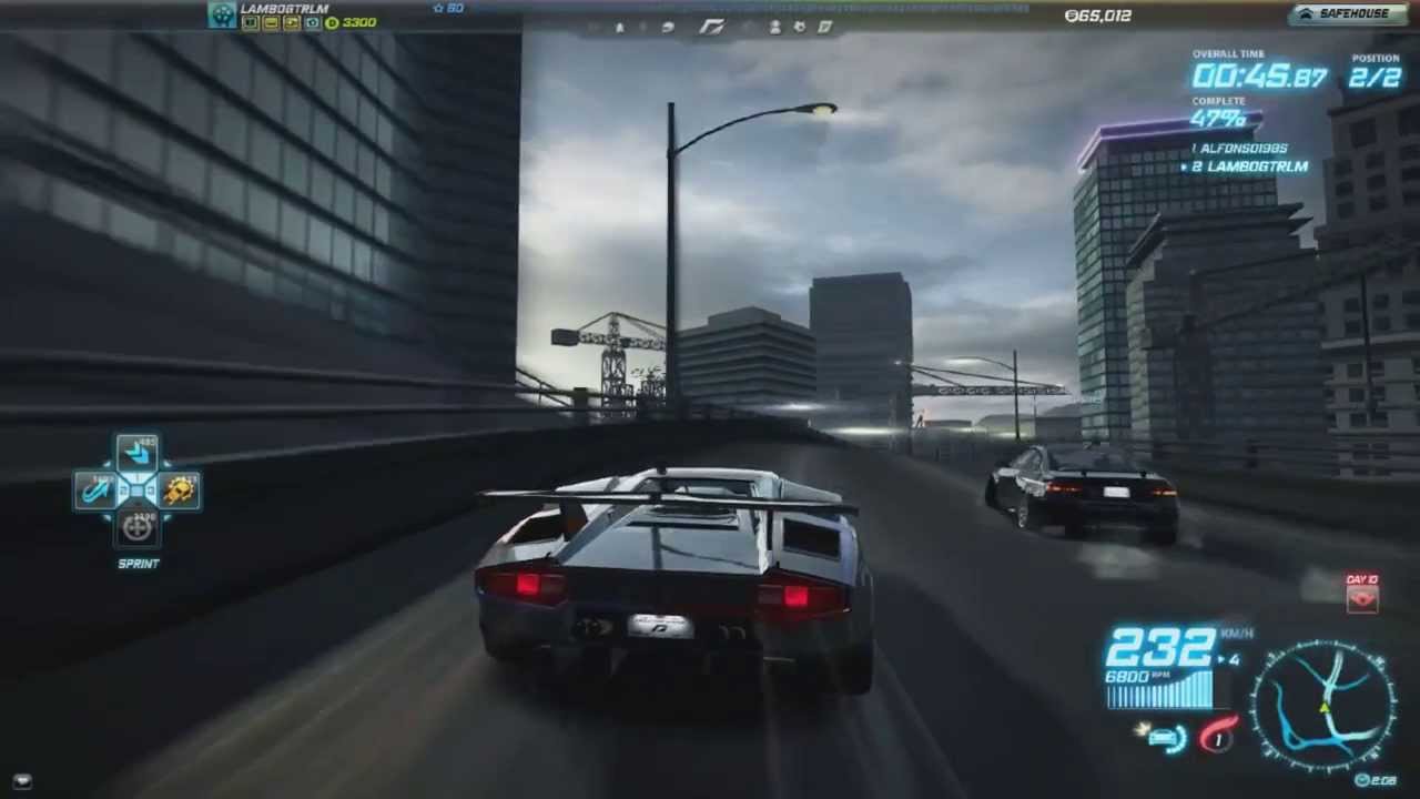 NFSW: Old Quarter Reverse test run / Lamborghini Countach 5000 ...