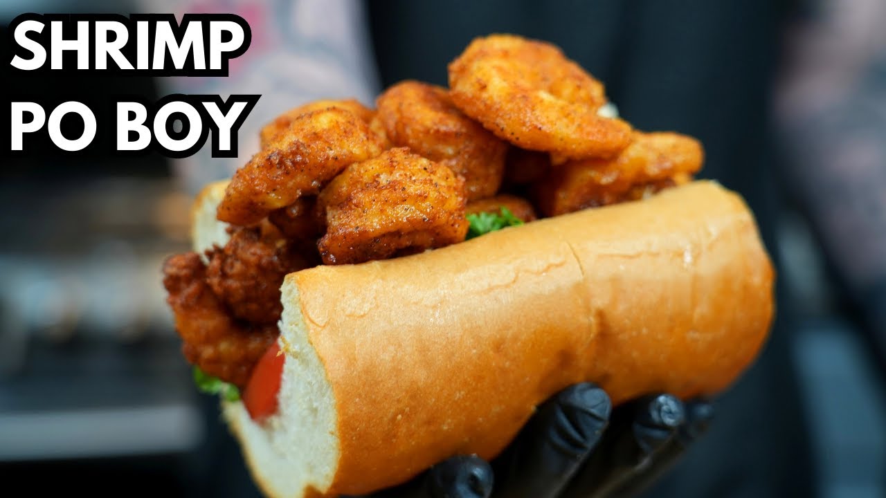 How To Make The BEST Shrimp Po Boy (Crispy & Delicious Fried Shrimp ...