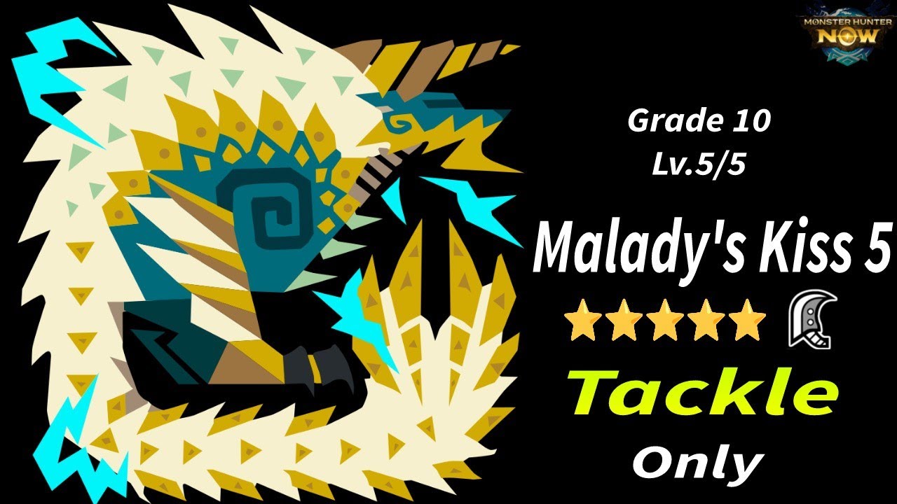 MHNow | Zinogre ⭐⭐⭐⭐⭐ | GreatSword [ Malady's Kiss 5 ] | Tackle Only ...