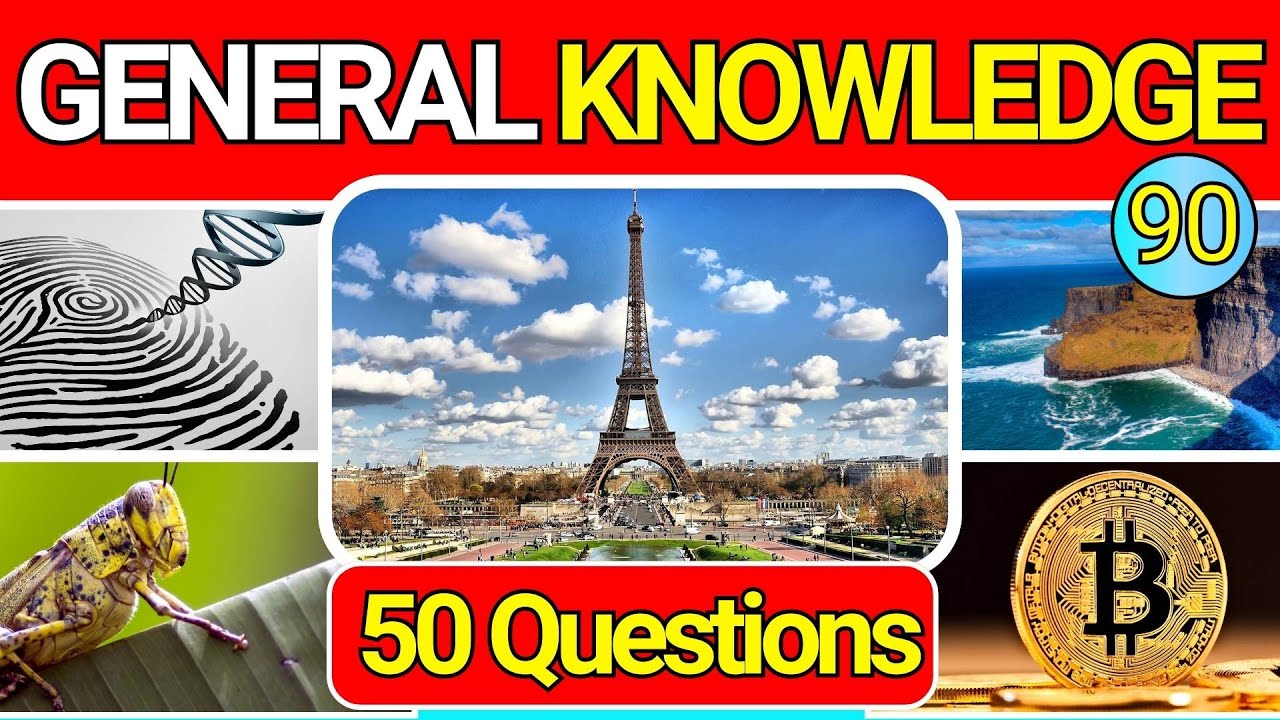 Educational General Knowledge Quiz Trivia 90 📚💡| Can You Answer All 50 ...