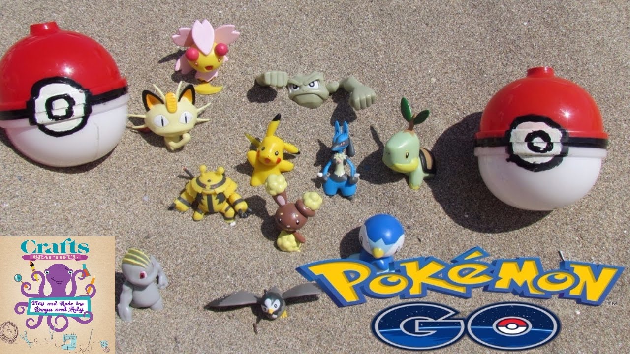 Bad Pokeball catches Pokemon Go in the sand castle on the beach - YouTube