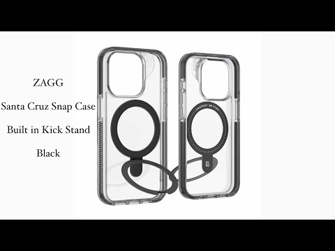 Zagg Santa Cruz Snap Case (BLACK) - iPhone 15 Pro Max !!MAGSAFE COMPATIBLE!!