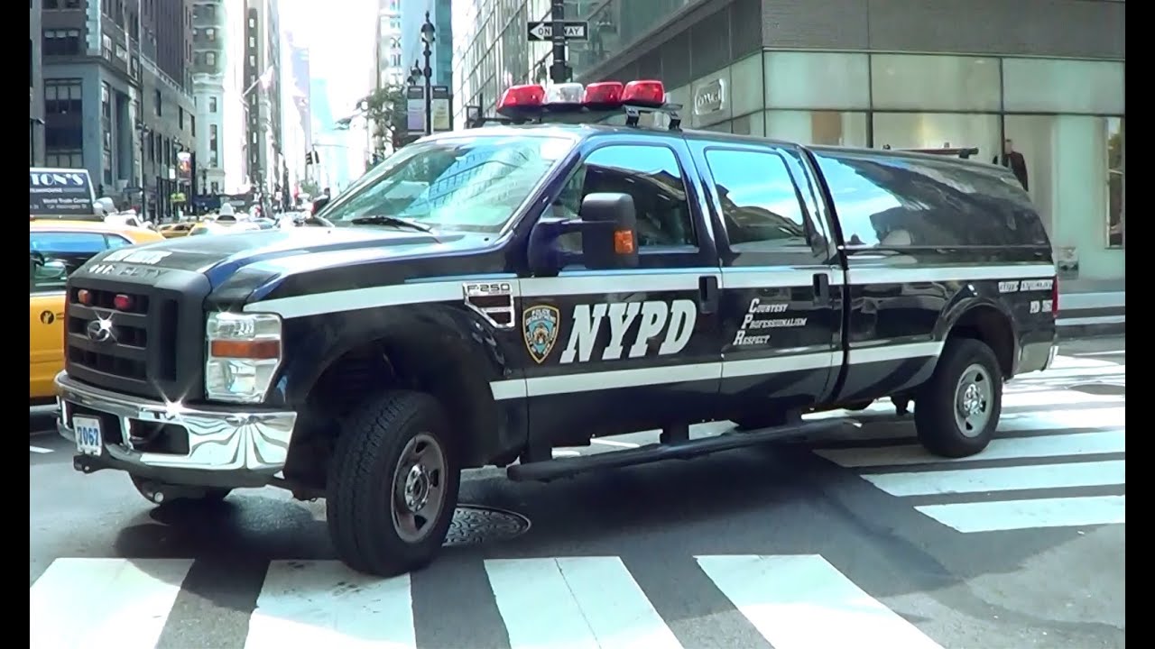 NYPD Traffic Ford F-250 driving (unit 7067) [NY | 7/23/2013] - YouTube