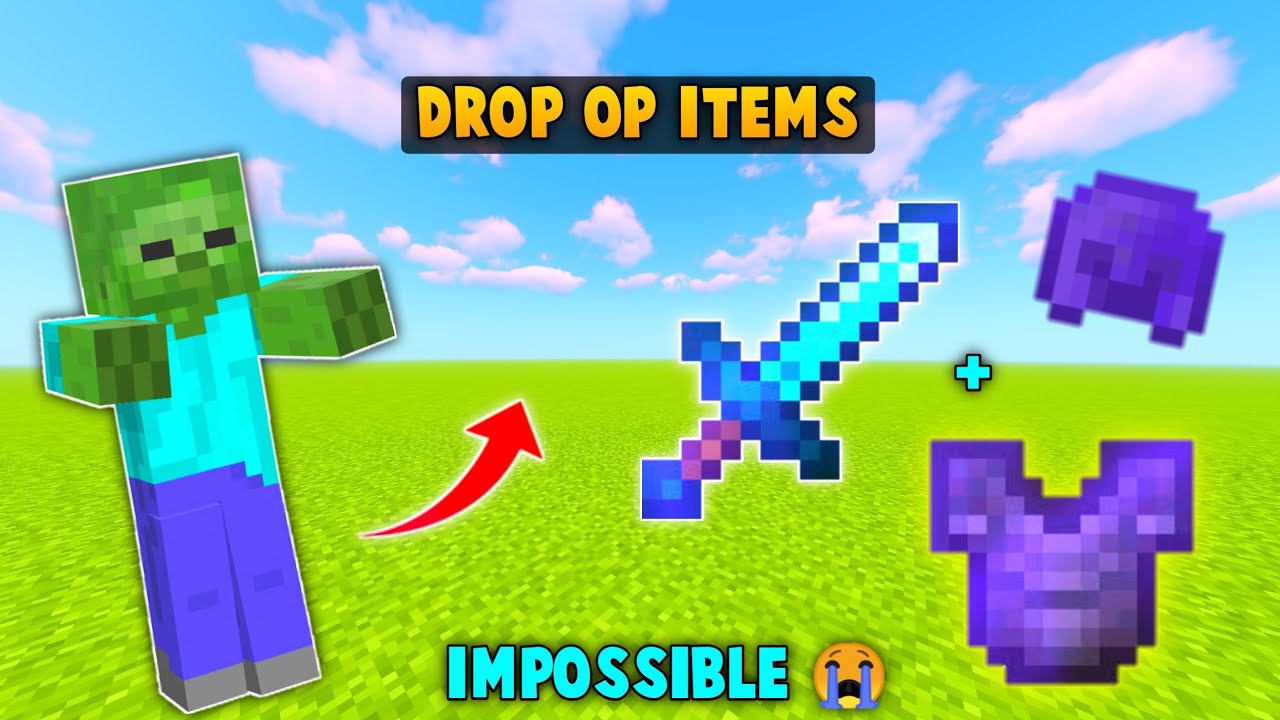 Minecraft: But Mobs Drop OP Items! | Mobs Give Op Items Minecraft ...