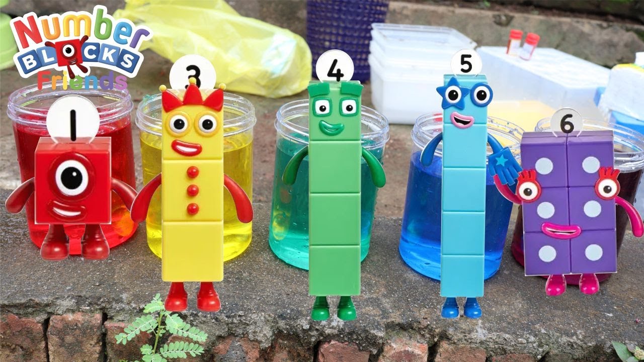 Numberblocks – Playing in Colorful Water With Numberblock Friends 1 ...