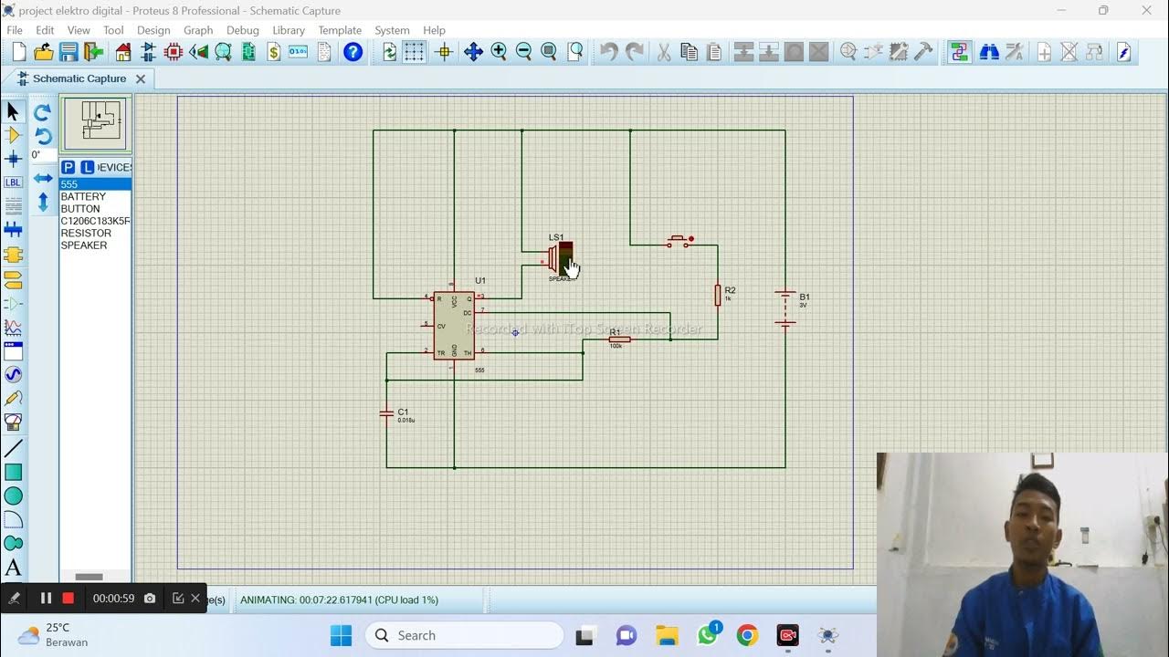 Rangkaian Sensor Hujan - Simulasi Proteus - Elektro Digital - YouTube