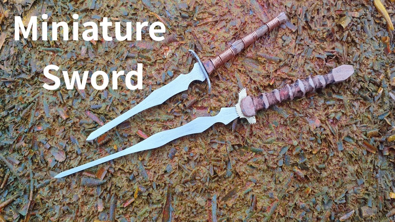 미니어처 소드 만들기 Making Miniature Sword - YouTube