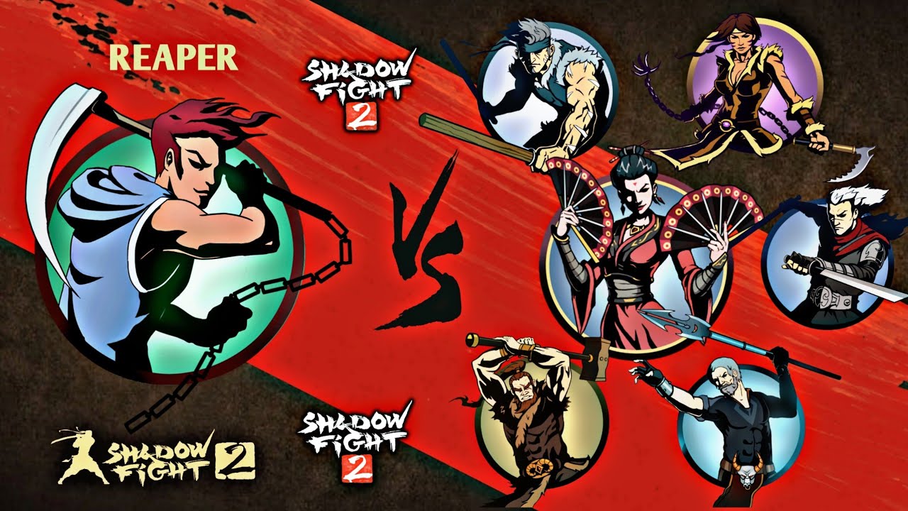Shadow Fight 2 | Reaper vs Widow and Bodyguards - YouTube