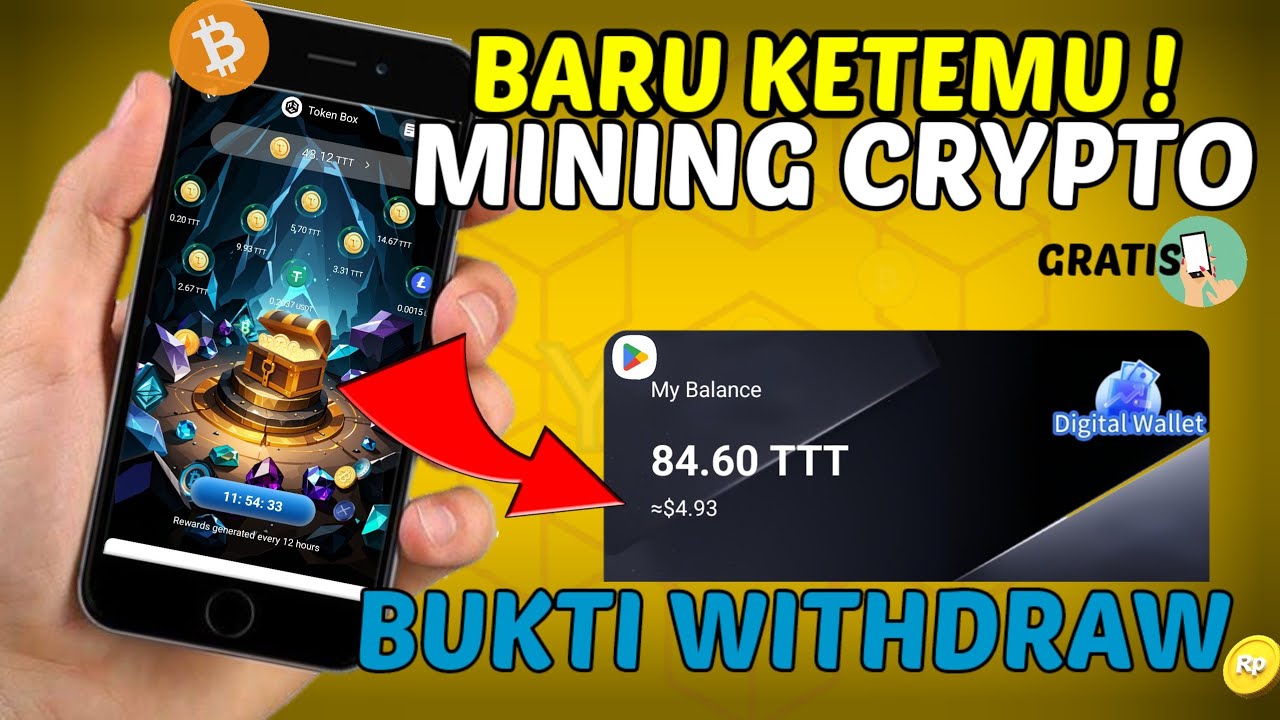WOW😱 !! Cara Mining Crypto di HP - Tanpa Deposit Bisa Cair? Aplikasi Mining Bitcoin 2025 - YouTube