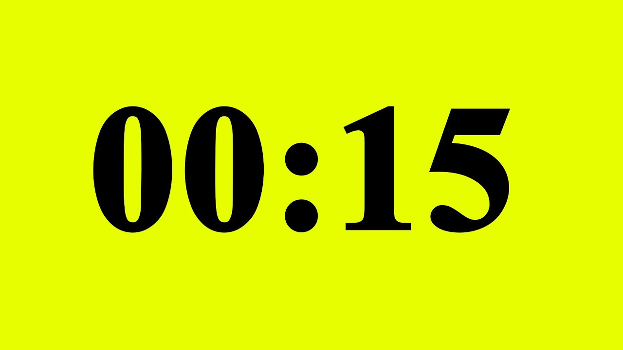 15 Second Timer - YouTube