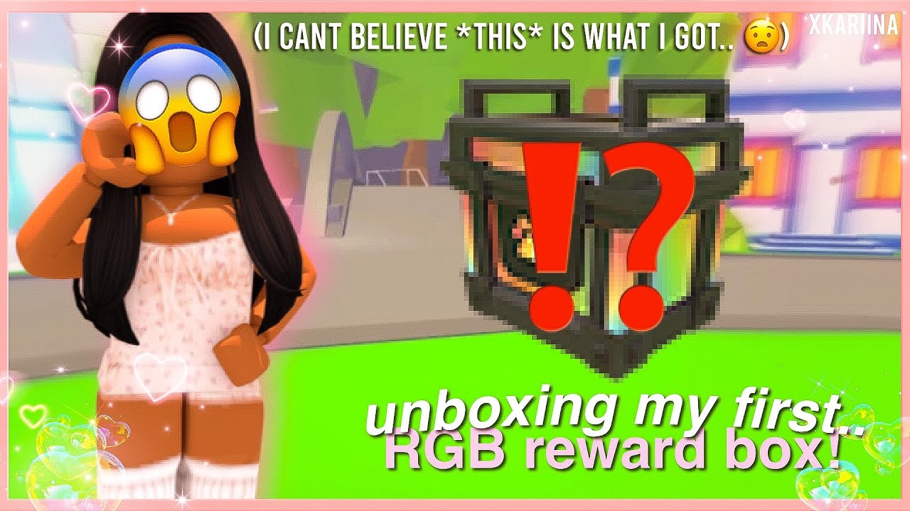 unboxing my first *RGB REWARD BOX* in roblox adopt me 🎁🌈 | xkariina ...