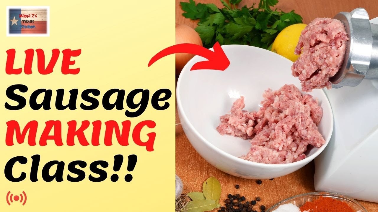 What's on the Plate with Mama Z| SAUSAGE making Class! 5-2-20 - YouTube