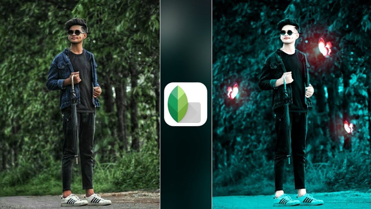 Snapseed dark blue editing | snapseed butterfly photo editing dark ...