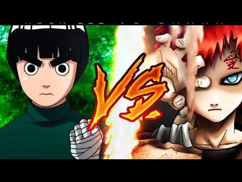 Naruto series best fight rock Lee vs gaara #viral #gaming #color # ...