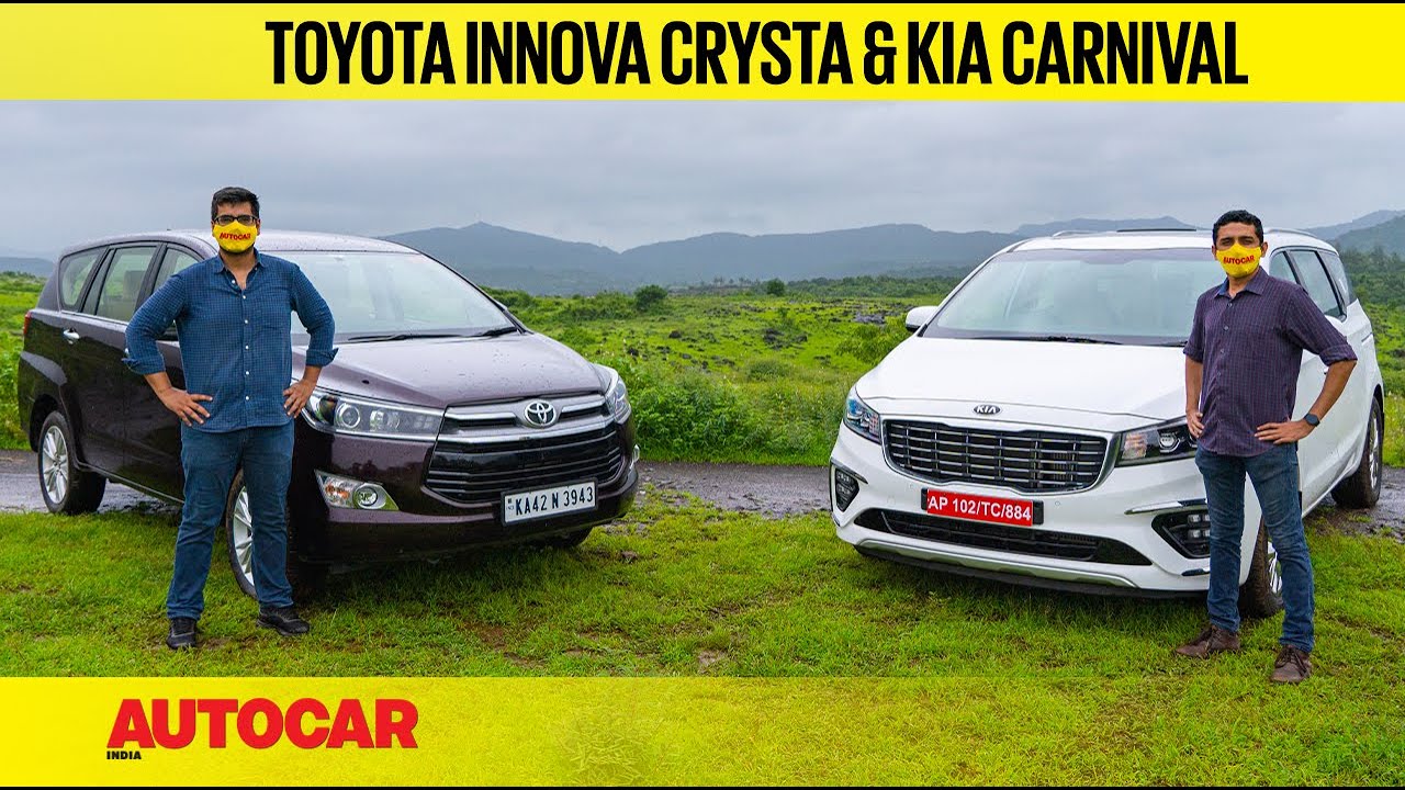 Kia Carnival vs Toyota Innova Crysta - Premium MPVs but oh so different ...