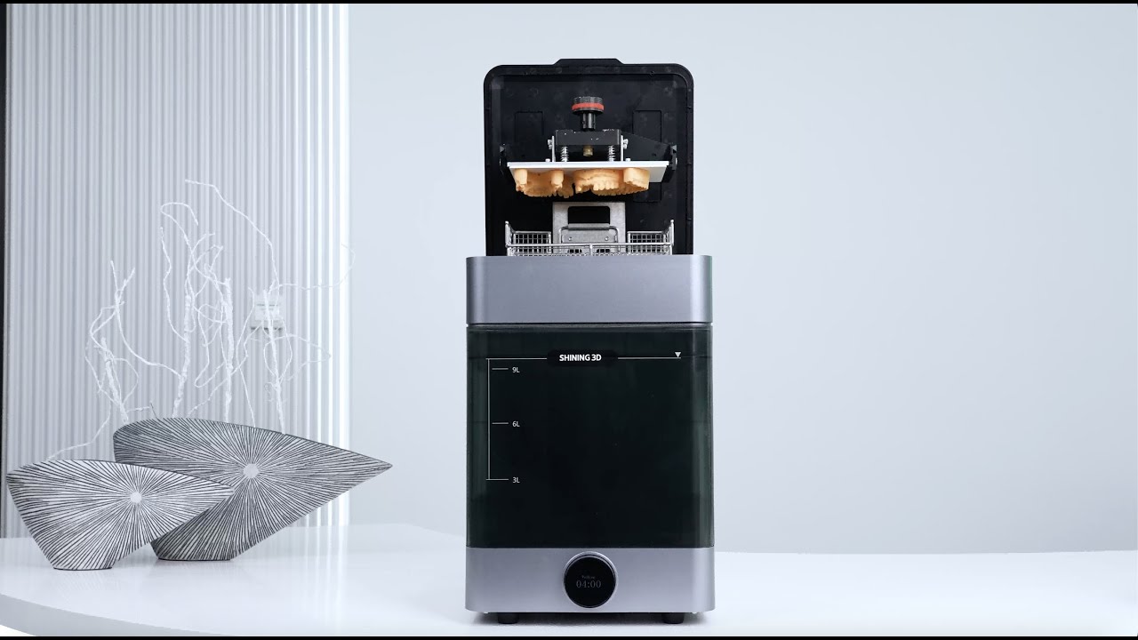 FabWash Post-processing Unit | SHINING 3D Dental - YouTube