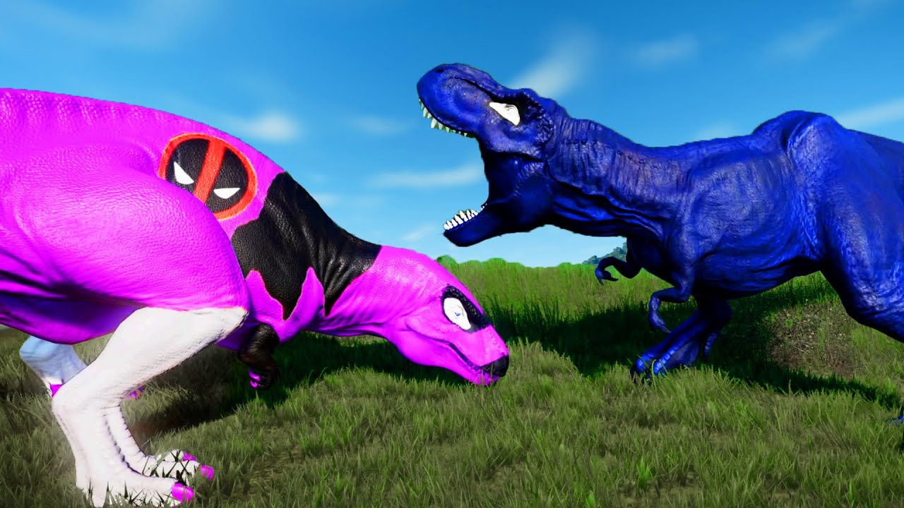 Epic Battle : Color Pack T-rex, Spinosaurus, Indominus Rex , Acrocantho ...