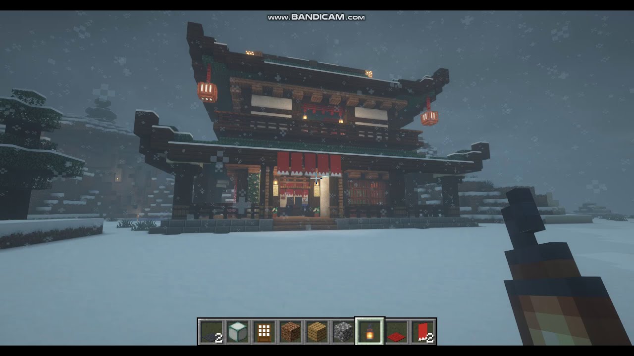 [Minecraft] Japanese onsen with ramen bar - YouTube