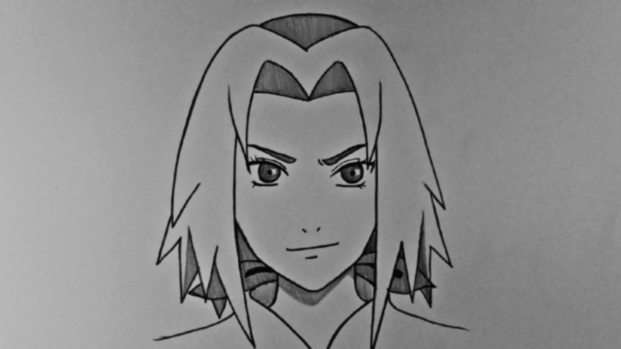 Drawing Anime || How to draw Sakura Haruno Easy step by step - YouTube