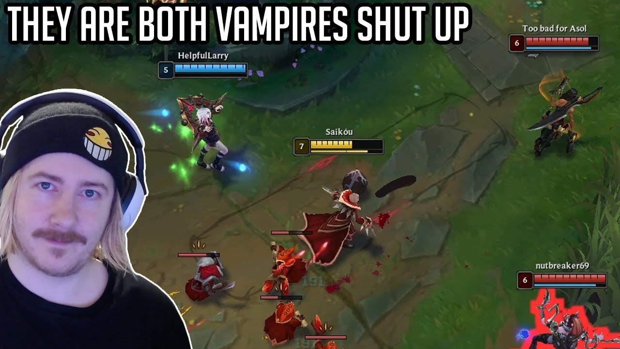 League Of Legends But It's Vampires bot Lane (Vladimir is a vampire ...