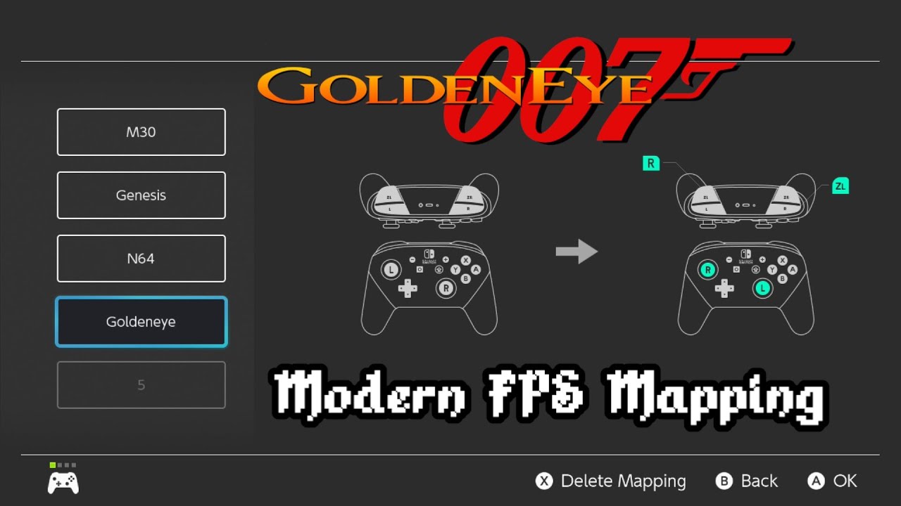 Goldeneye 64 for NSO Modern FPS Mapping - YouTube