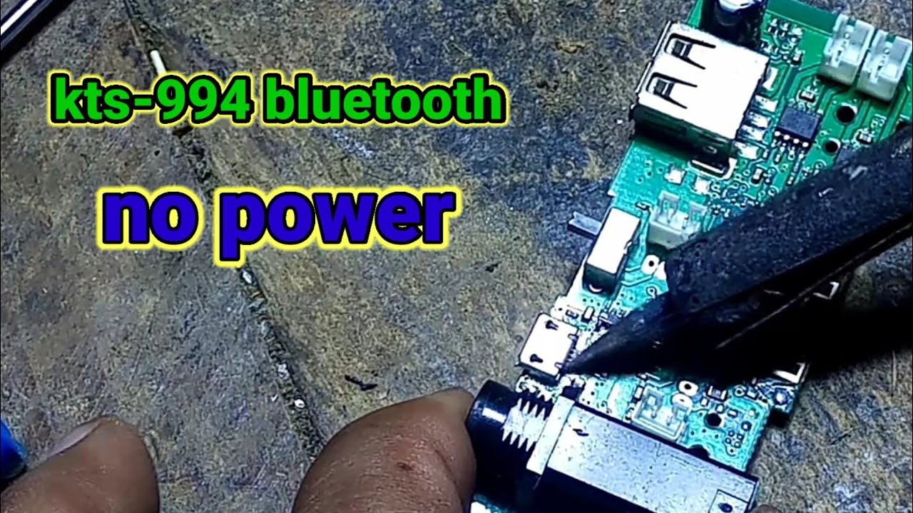 KTS-994 bluetooth no power.. - YouTube