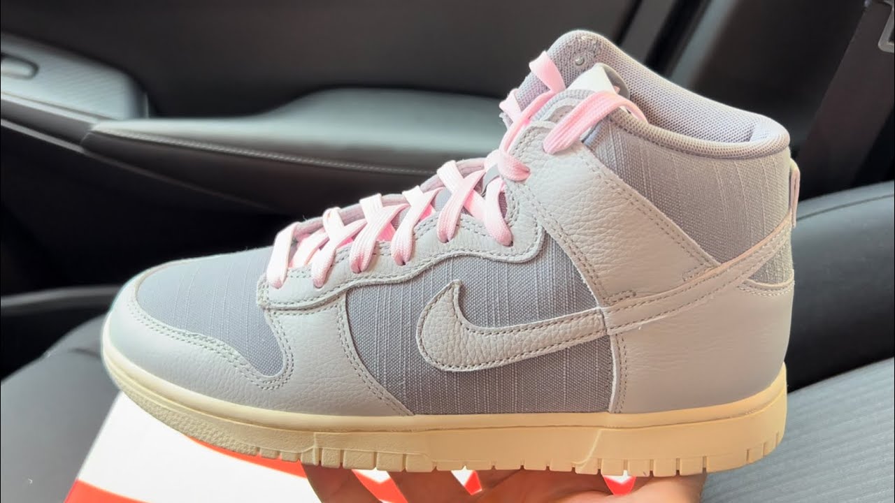 Nike Dunk High Premium Certified Fresh Grey Fog Shoes - YouTube