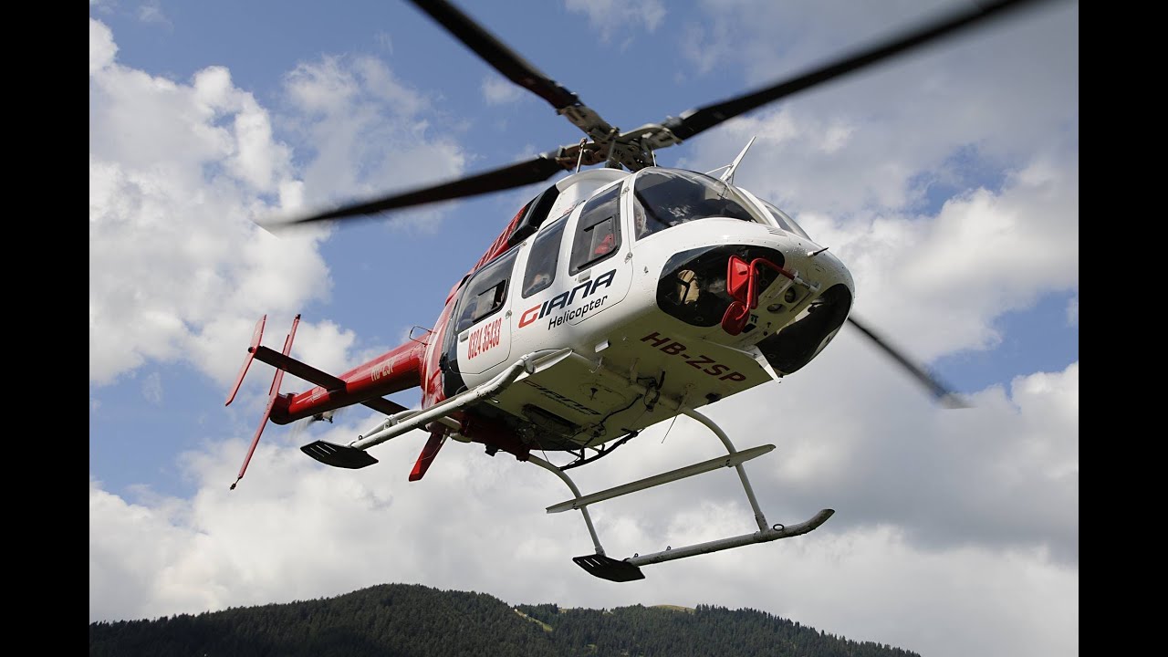 GIANA HELICOPTER Aerial Work with BEll 407 - YouTube