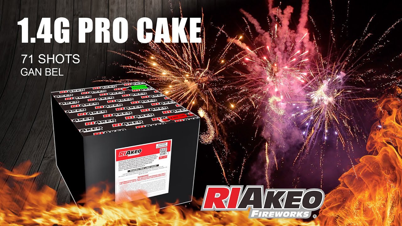 GAN BEL 1.4G PRO CAKE 71 shots JLP2365| RIAKEO FIREWORKS - YouTube