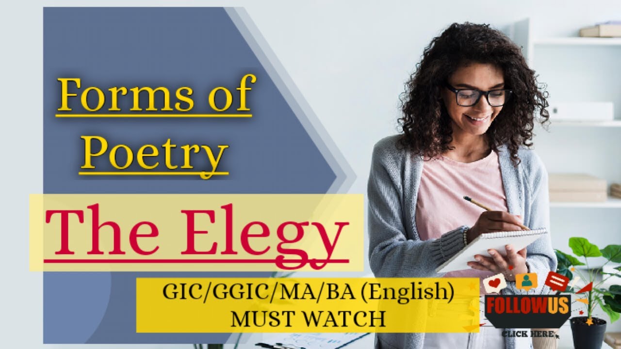 Forms of Poetry (part-5)|| The Elegy || - YouTube