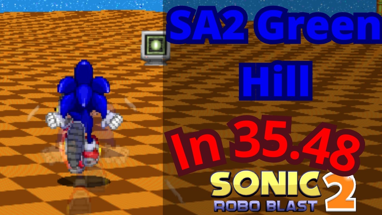 SA2 Green Hill In 35.48 as Adventure Sonic (PB) SRB2 - YouTube