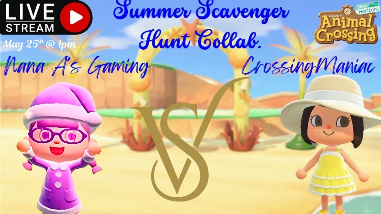 Summer Scavenger Hunt With @Crossing-Maniac | #acnh # ...