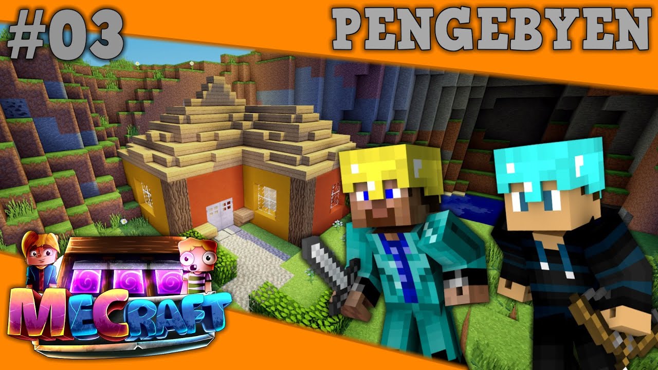 Dansk Minecraft - Pengebyen #3 - VI MÅ VÆK! - YouTube