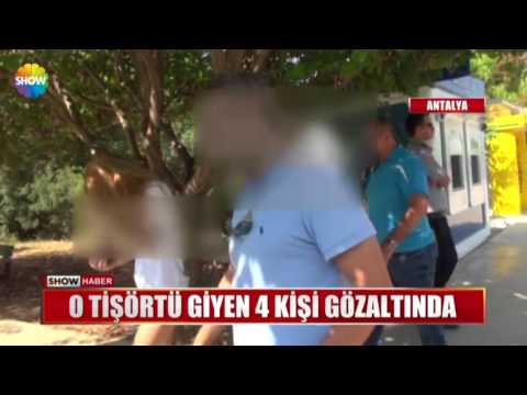 O tişörtü giyen 4 kişi gözaltında
