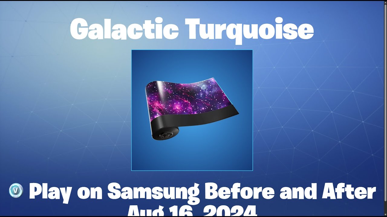 Galactic Turquoise | Fortnite Wrap - YouTube