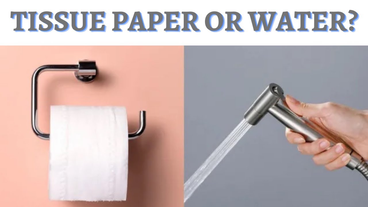 TISSUE PAPER OR WATER? | what do you use after pooping🚽? - YouTube