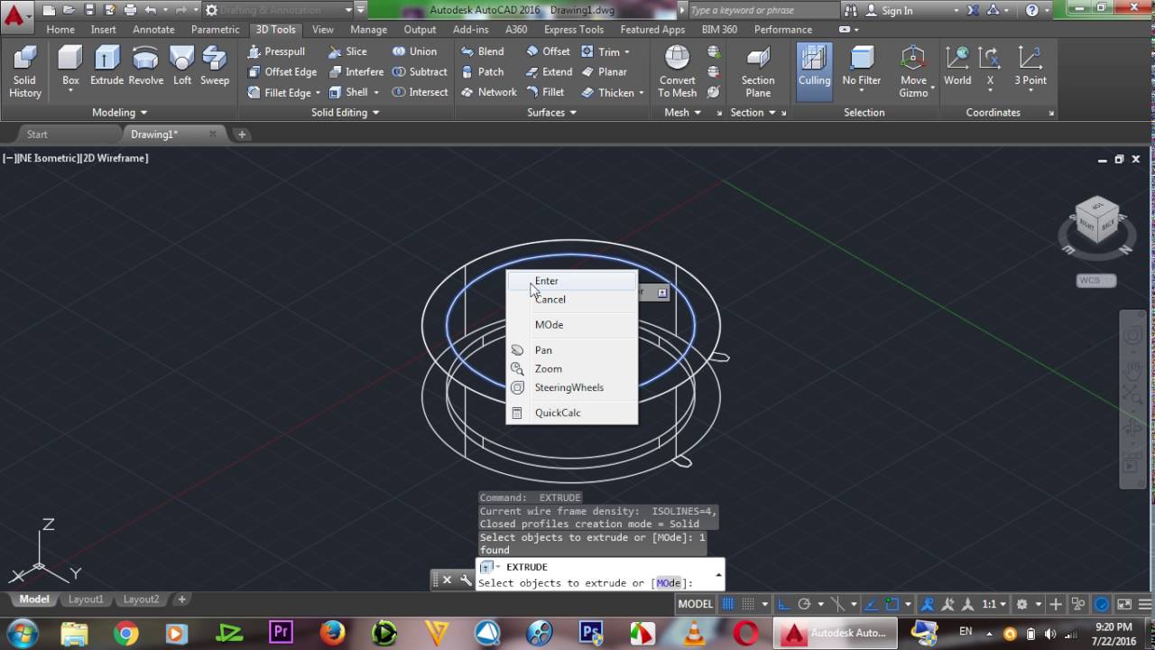 AutoCAD 3D Gear Tutorial, How To Draw Gear Basic Beginner Training ...
