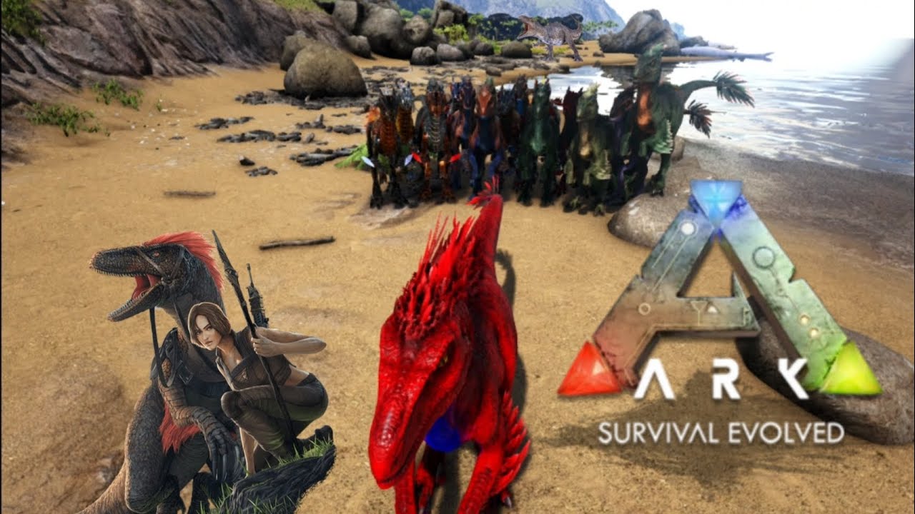 ARK: Survival Evolved exército de Utahraptor #arksurvivalevolved - YouTube