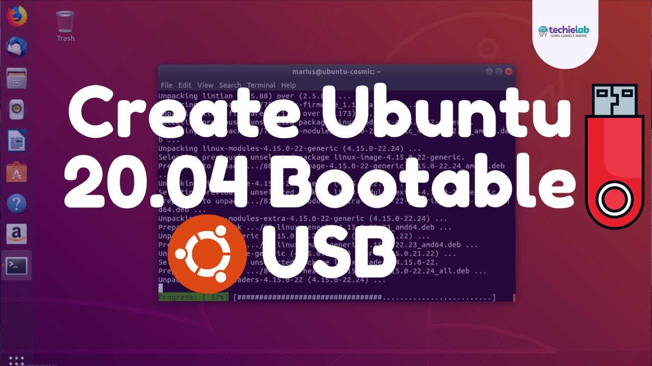 How to make Ubuntu 20.04 bootable USB - YouTube